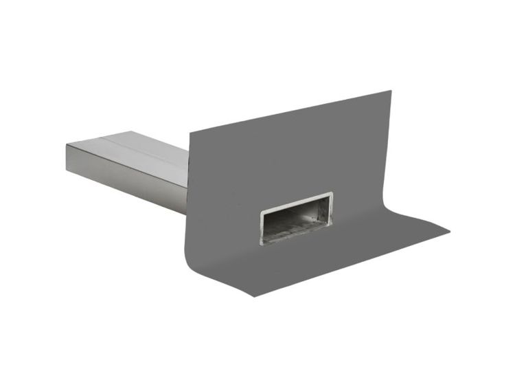 BauderTHERMOFOL PVC Letterbox Parapet Outlet DN205 incl. s/s leaf guard ...