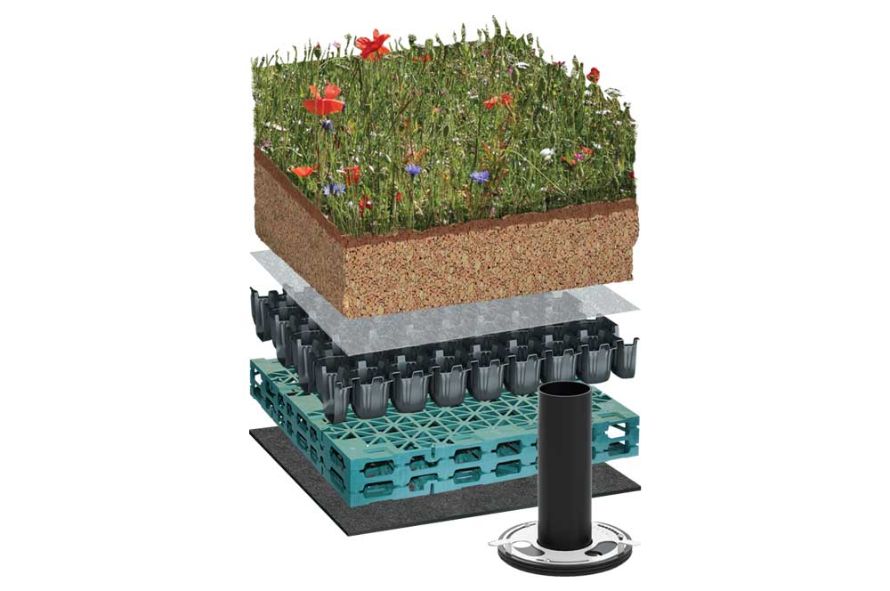 Blue Roof: Roof Systems for Water Attenuation - Bauder