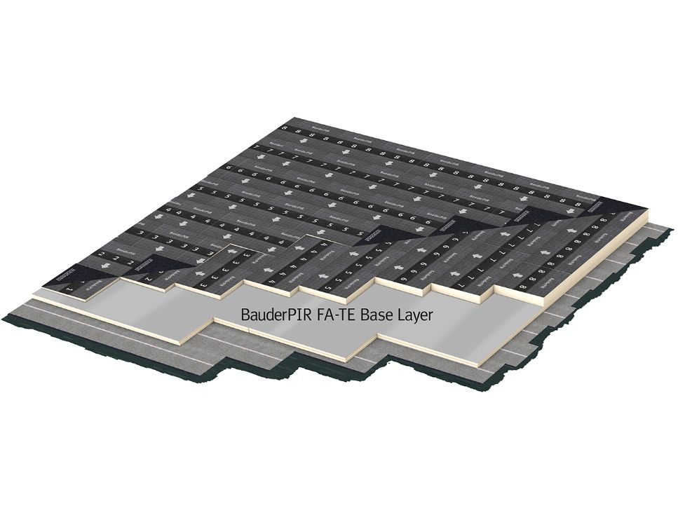 BauderPIR FA G16 Tapered Insulation - Bauder