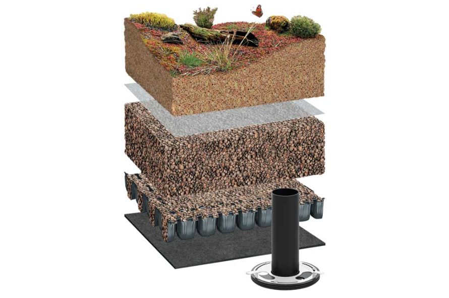 Blue Roof: Roof Systems for Water Attenuation - Bauder